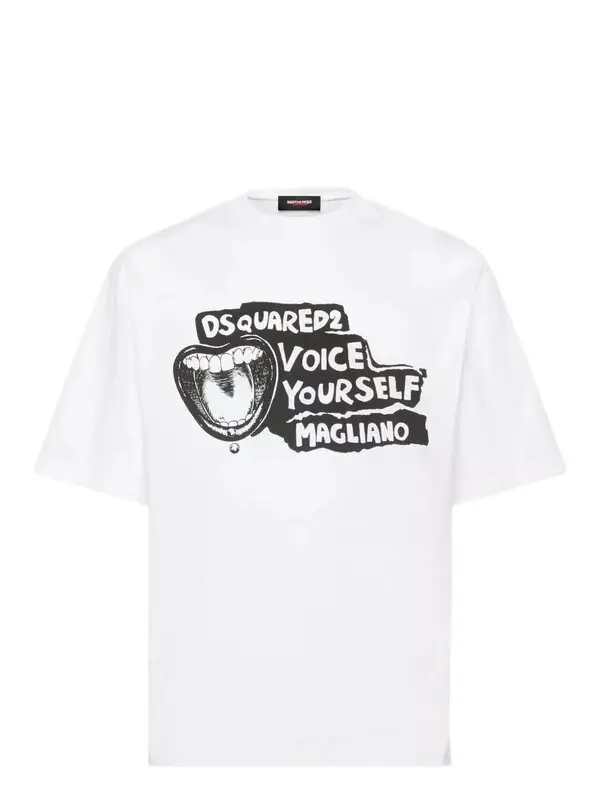 Dsquared2 X Magliano Printed T-shirt - White