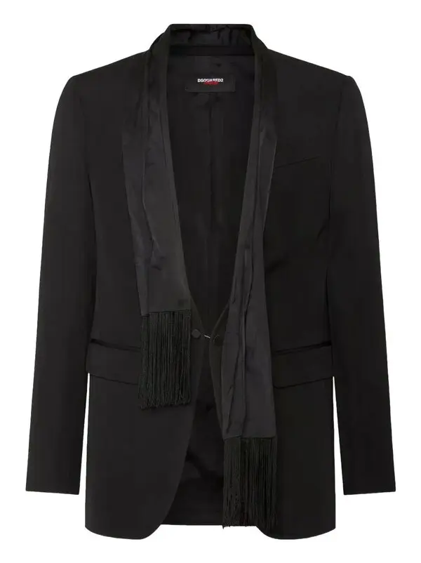 Dsquared2 Attached-scarf Blazer - Black