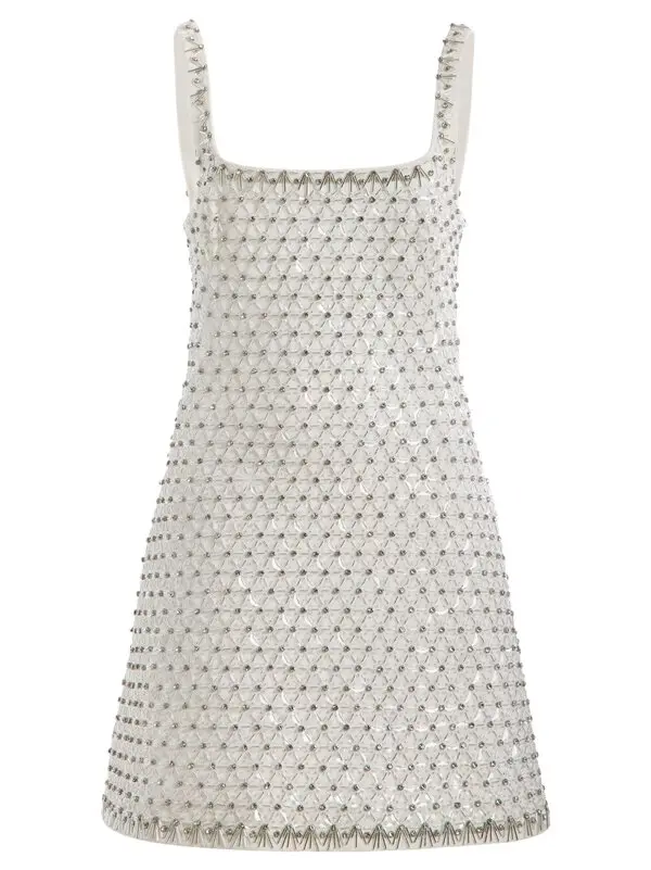 Simkhai Ziva Embellished Mini Dress - White