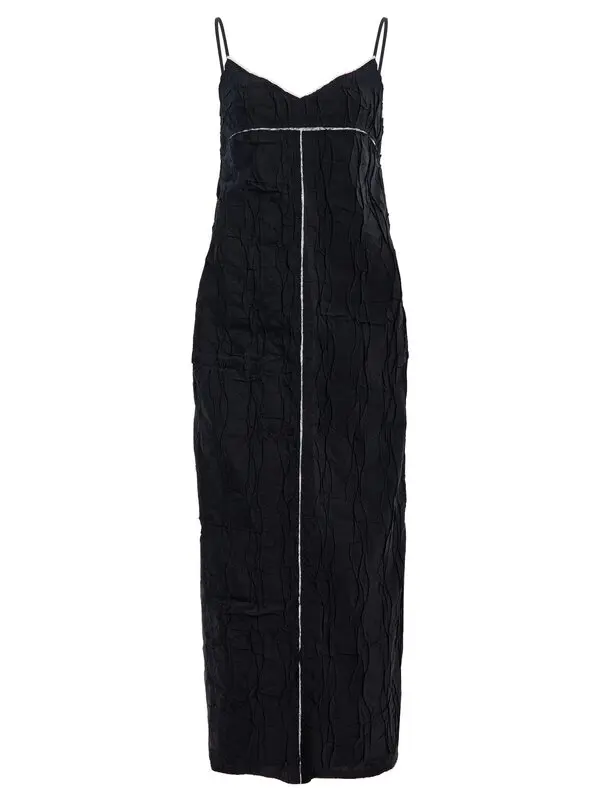 Simkhai Leah Cotton-blend Midi Dress - Black
