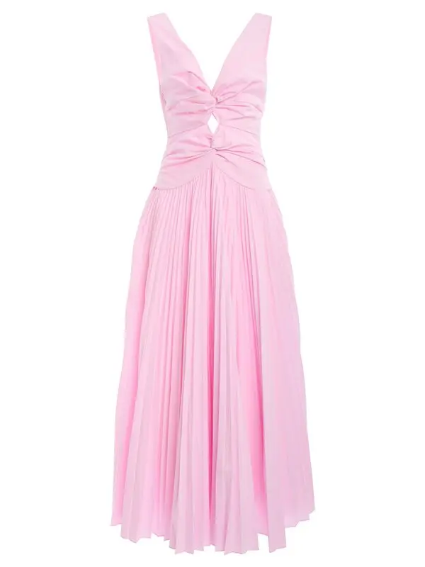 Simkhai Vivianne Cotton Midi Dress - Pink
