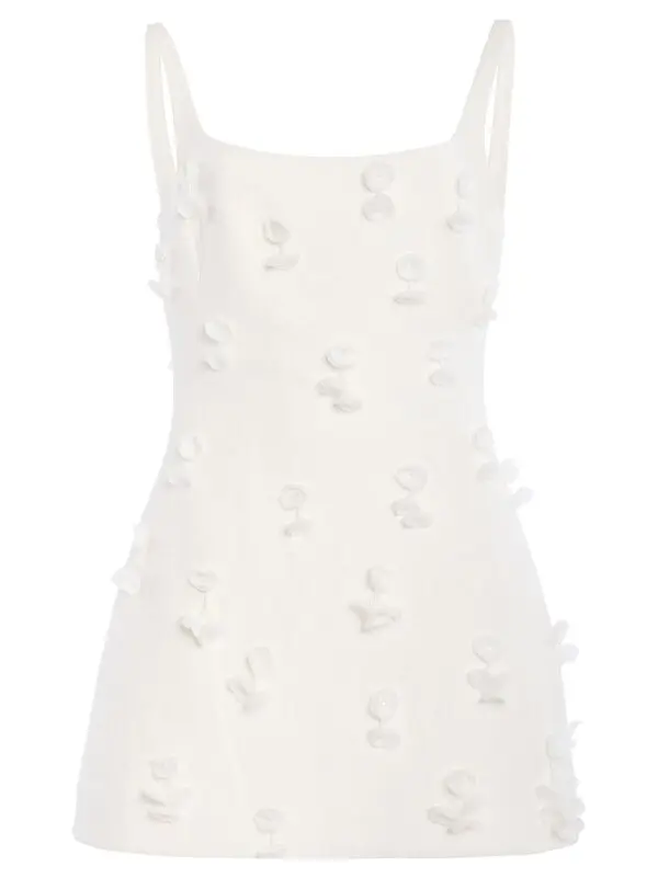 Simkhai Cailinn Linen-cotton Mini Dress - Ivory