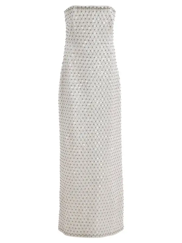 Simkhai Vanessa Embellished Maxi Dress - White