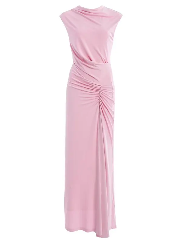 Simkhai Acacia Draped Midi Dress - Pink