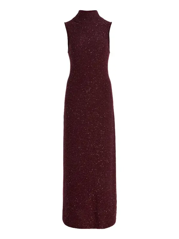 Altuzarra Marian Knit Maxi Dress - Burgundy
