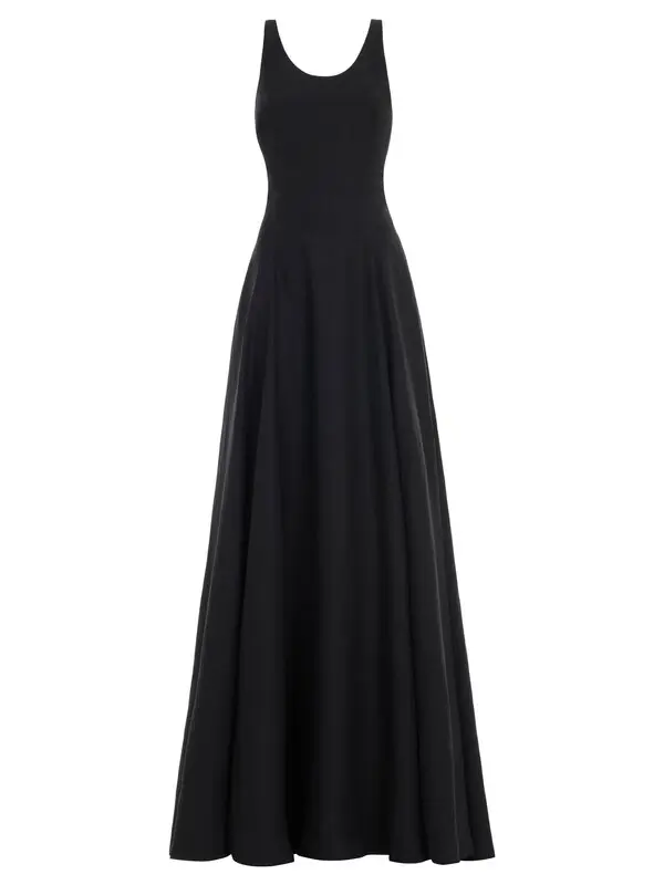 Ralph Lauren Lyndy Linen Maxi Tank Dress - Black