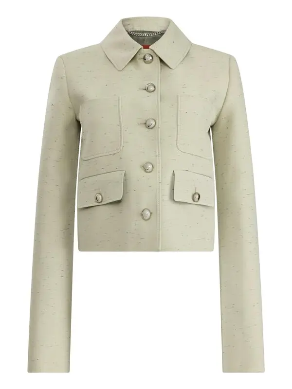 Altuzarra Astley Cotton-blend Jacket - Green