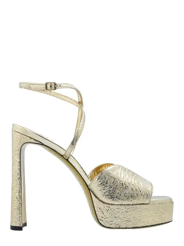 JIMMY CHOO Karli Platform Sandals - Gold