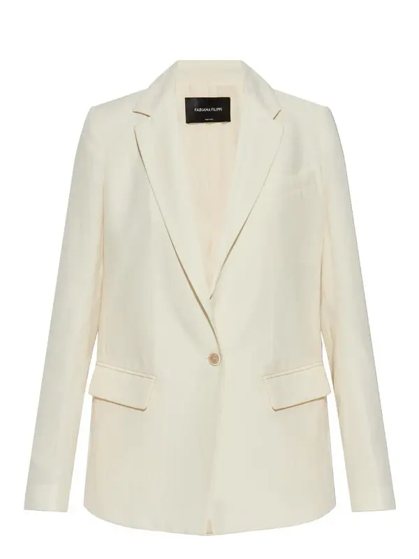 Fabiana Filippi Blazer With Pockets - Cream