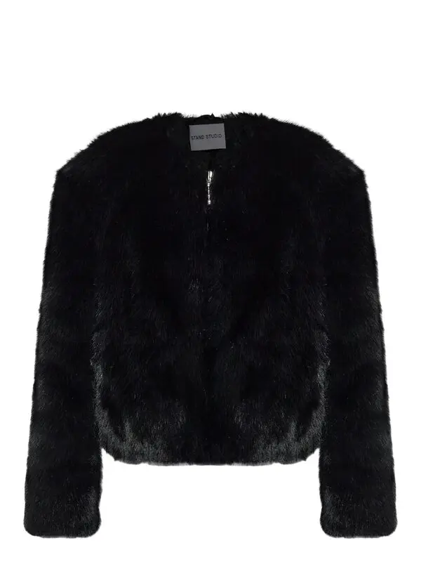 STAND STUDIO Karly Faux Fur - Black