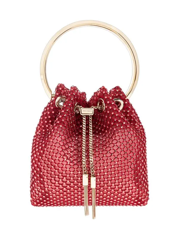 JIMMY CHOO Bon Bon Handbag - Red