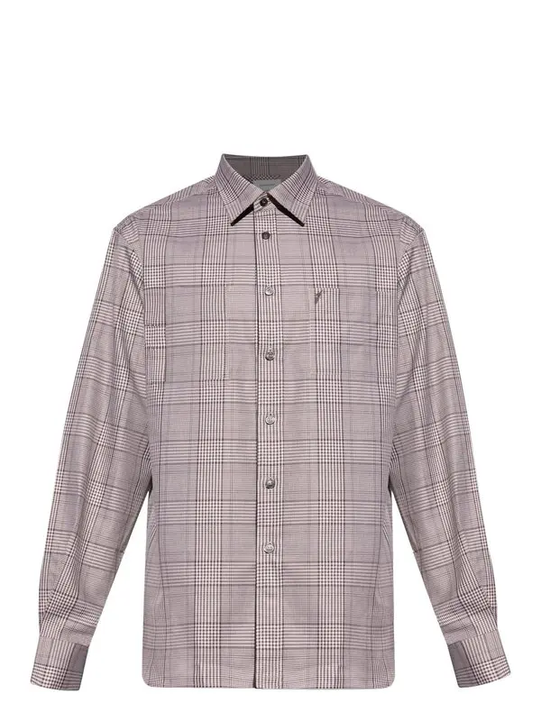 FERRAGAMO Plaid Shirt - Purple