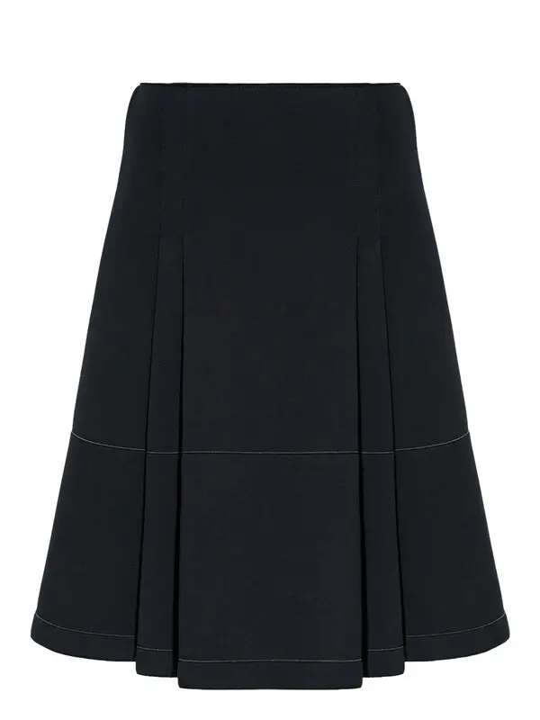 Marni Pleated Skirt - Navy Blue