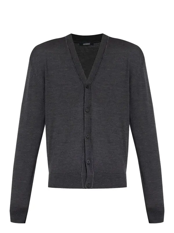 Jacquemus Wool Cardigan - Grey