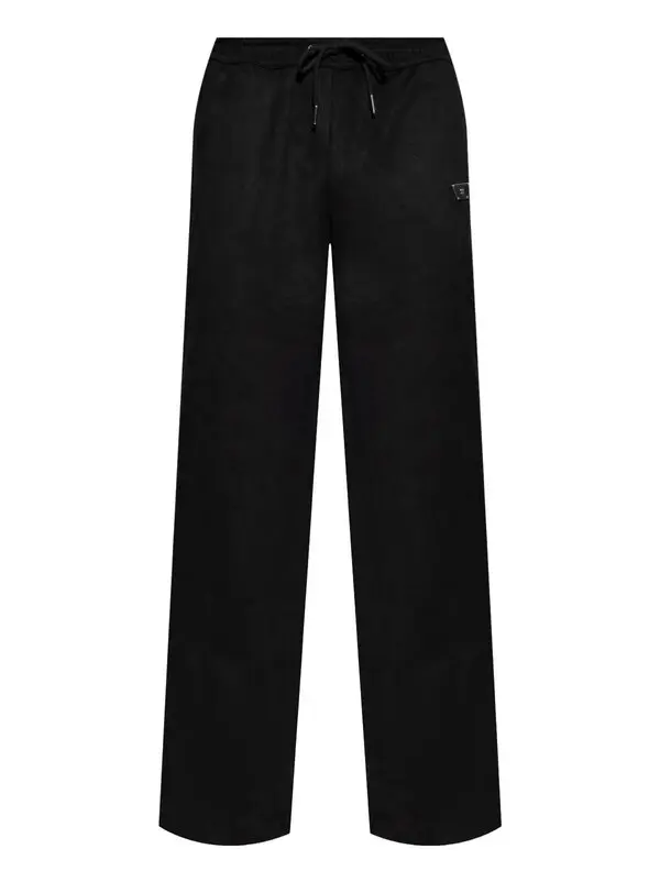 MISBHV Suede-effect Relaxed Trousers - Black
