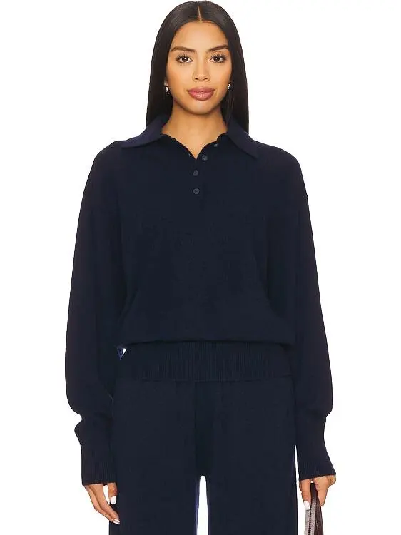 EAVES Hansen Wool Cashmere Sweater - Navy