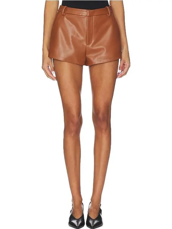 LOVERS AND FRIENDS Gemma Faux Leather Short - Camel