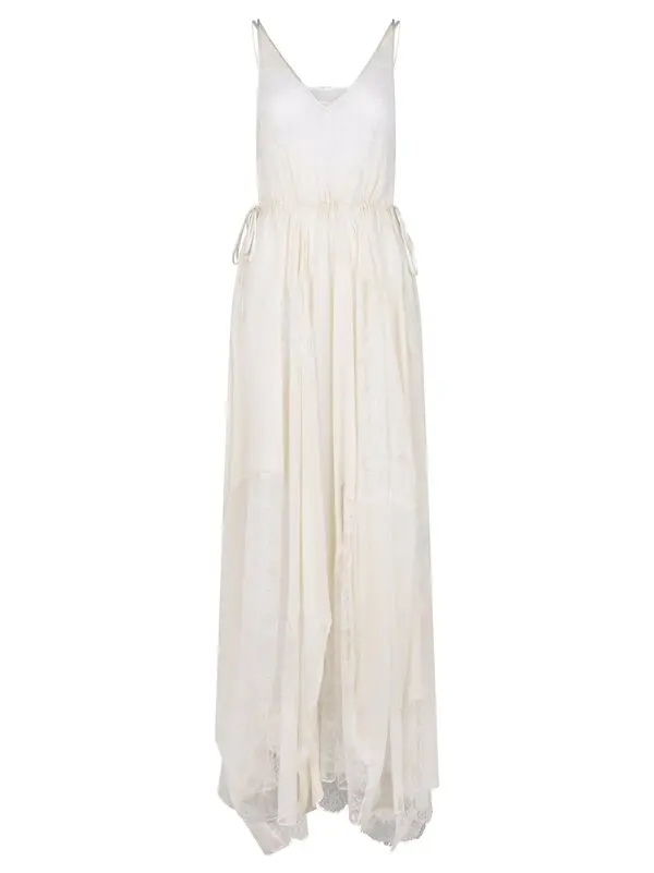 HEIRLOME Josephine Silk-blend Maxi Dress - Ivory