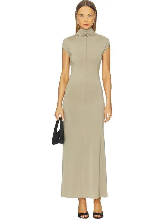 L'academie By Marianna Rebecca Maxi Dress - Beige
