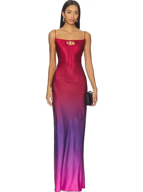 LOVERS AND FRIENDS Mallory Gown - Red Ombre