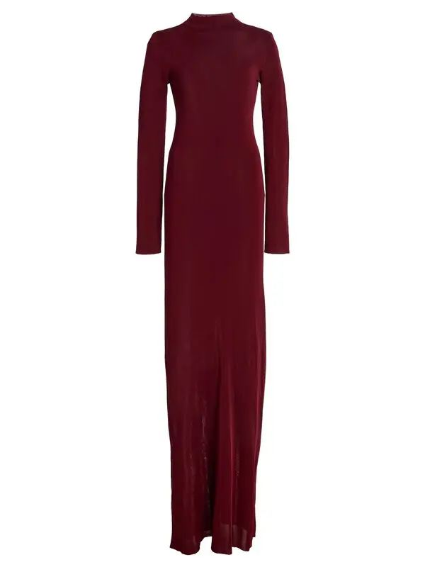 Altuzarra Kaplan Knitted Maxi Dress - Burgundy