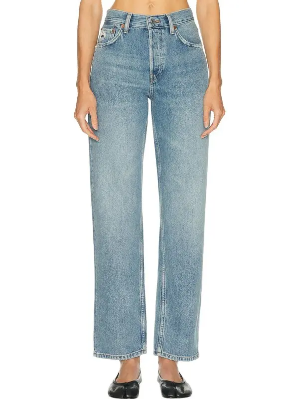 RE/DONE 90s Wide Leg Jeans - Worn Blue