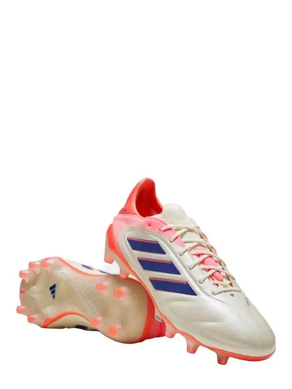 Adidas Copa Pure 3 Elite Firm Ground Cleats - Off White / Lucid Blue / Signal Coral