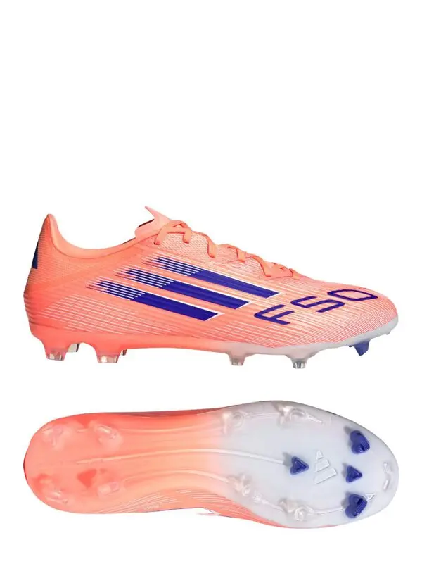 Adidas F50 League Firm/multi-ground Cleats - Beam Orange / Lucid Blue / Cloud White