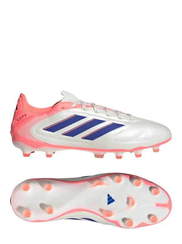 Adidas Copa Pure 3 Pro Firm Ground Cleats - Off White / Lucid Blue / Signal Coral