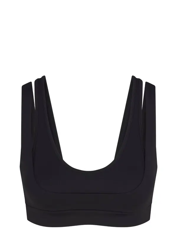 SKIMS Double Strap Scoop Bra | Deep Neutral | | Nike Matte - Obsidian