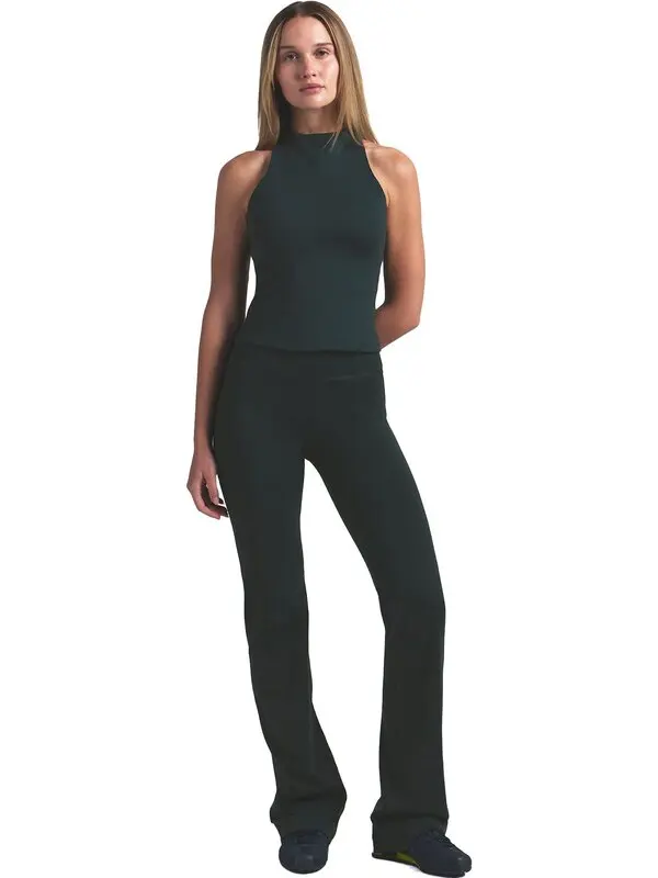 SKIMS Mock Neck Racer Tank Top - Dark Teal