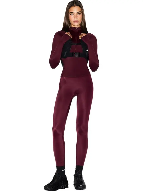 SKIMS Bonded Waist 26" Legging | Black | | Nike Shine - Currant