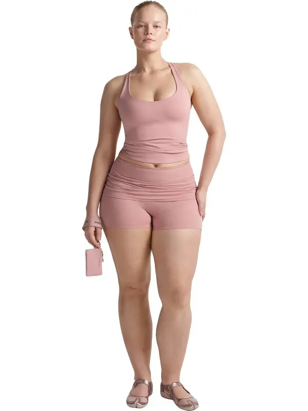 SKIMS Racerback Tank Top With Built-in Pads - Himalayan