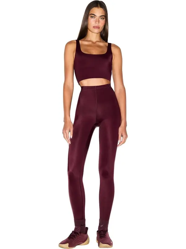 SKIMS Drawcord 26" Legging | Red | | Nike Shine - Currant