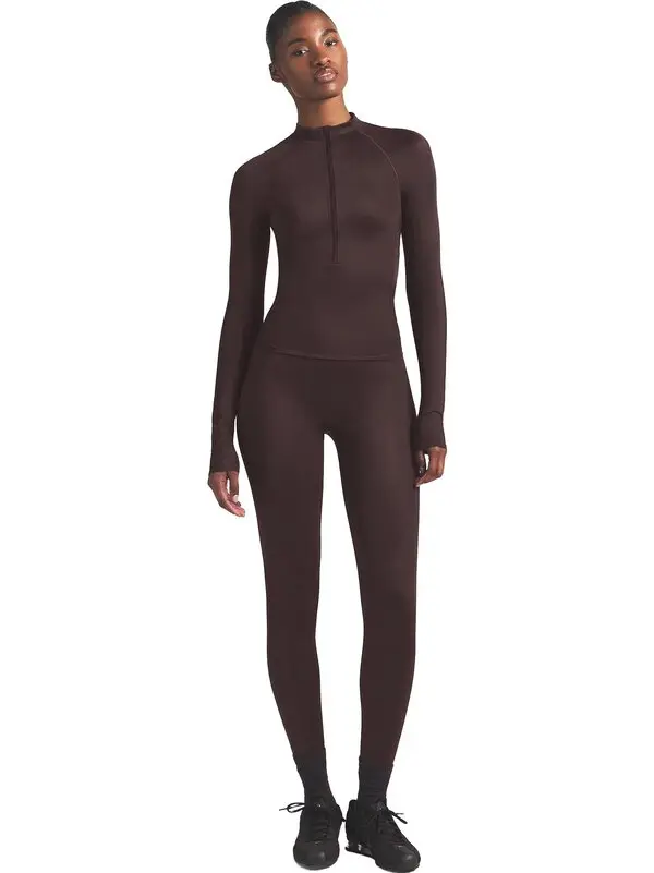SKIMS Long Sleeve Half Zip Top - Phoenix