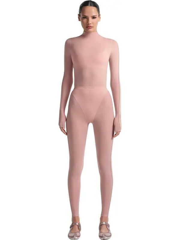 SKIMS Mock Neck Long Sleeve Top - Himalayan
