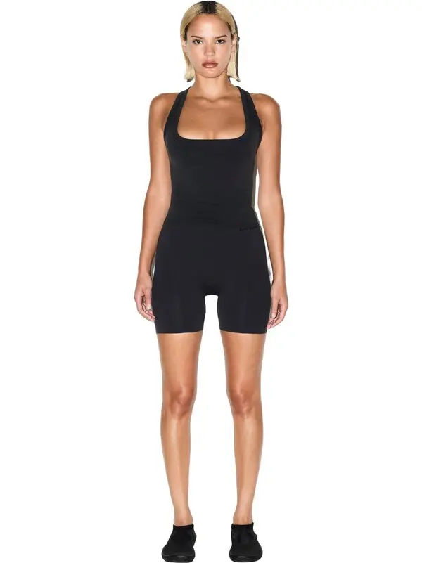 SKIMS Vintage Seamless Racer Back Tank - Obsidian