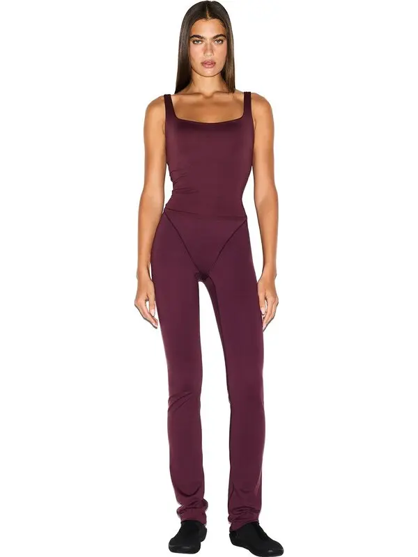 SKIMS Square Neck Tank Top - Currant