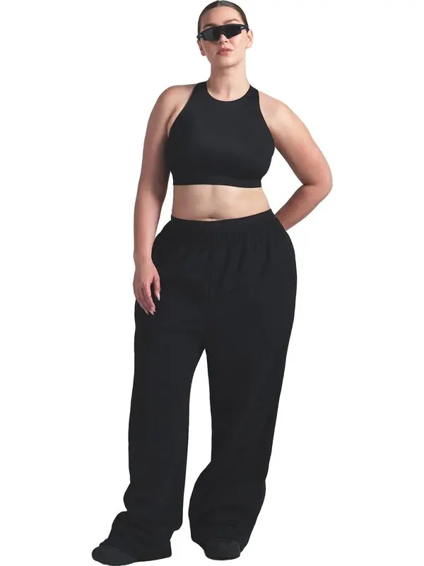 SKIMS Nike Shine High Neck Bra - Obsidian