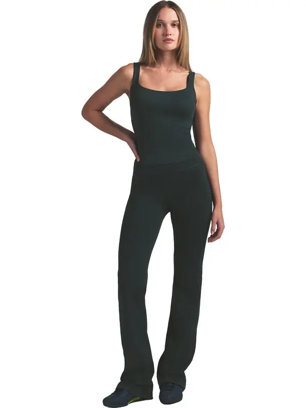 SKIMS Slim Flare Legging | Black | | Nike Matte - Dark Teal