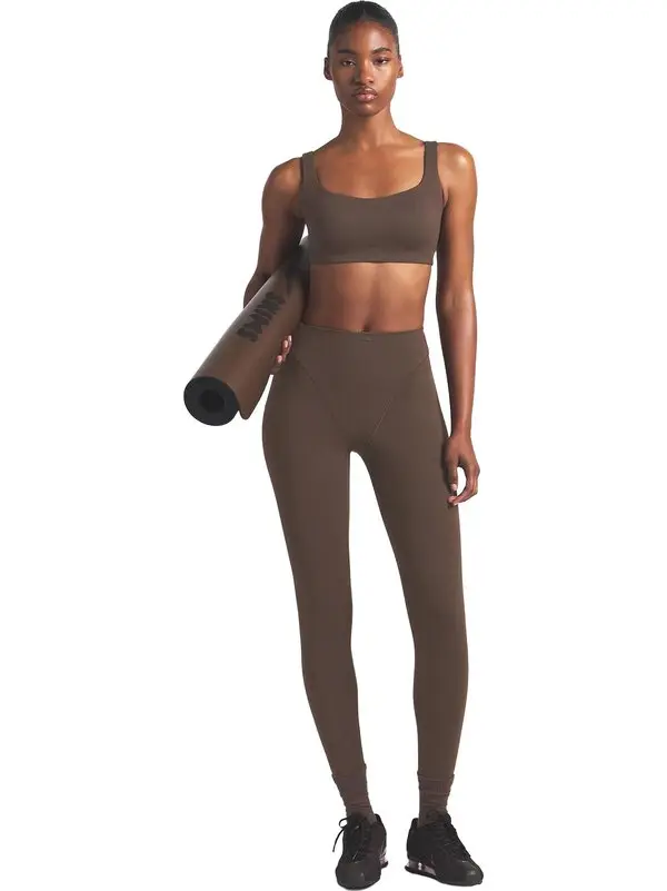 SKIMS Nike Matte V Line 26 Inch Legging - Dark Sepia