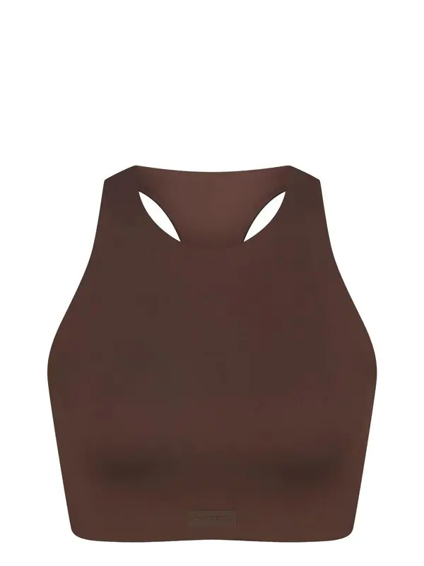 SKIMS High Neck Bra | Deep Neutral | | Nike Matte - Dark Sepia