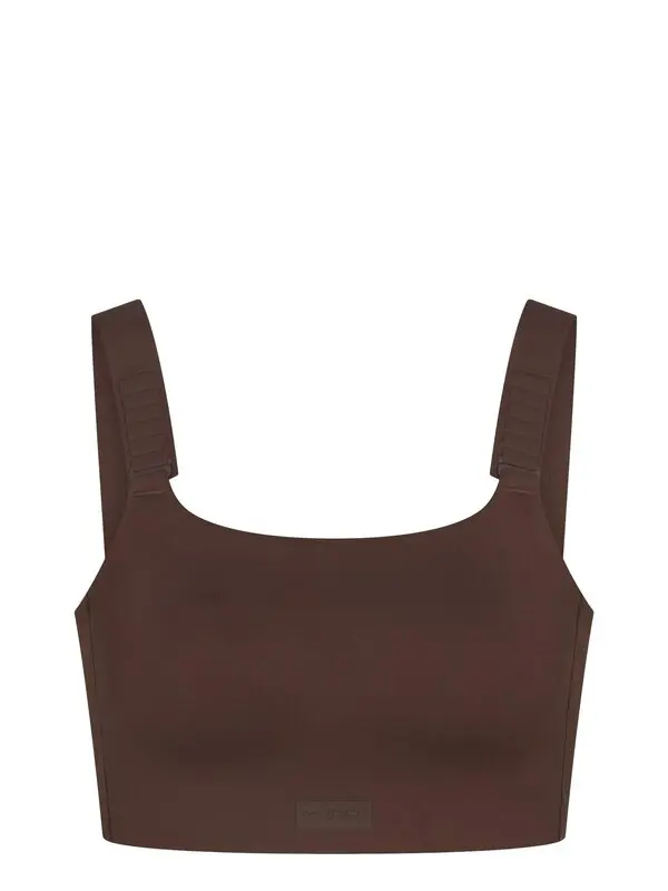 SKIMS Wide Strap Bra | Deep Neutral | | Nike Matte - Dark Sepia