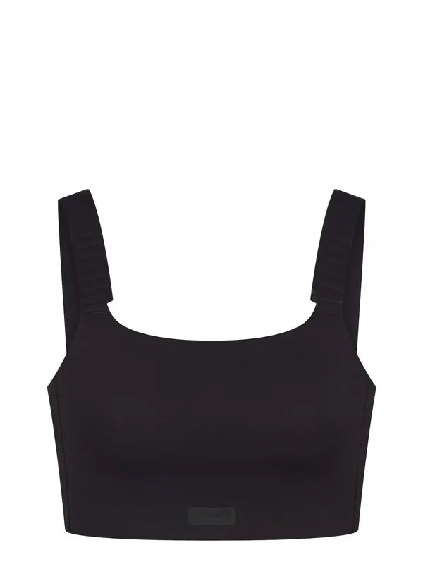 SKIMS Wide Strap Bra | Deep Neutral | | Nike Matte - Obsidian