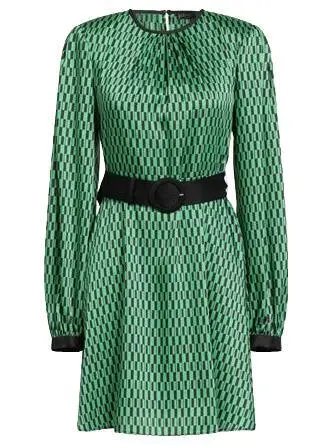 LIU •JO Flared Mini Dress - Green