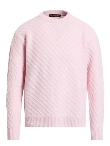 DANIELE FIESOLI Knitted Sweater In Merino Wool And Cashmere - Pink