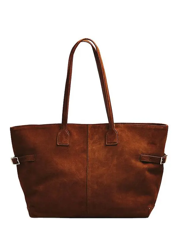 FLATTERED Lesley Suede Tote Bag - Bourbon