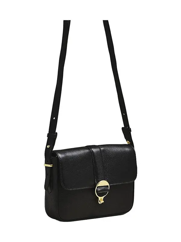 Barbour Rosa Leather Crossbody Bag - Black