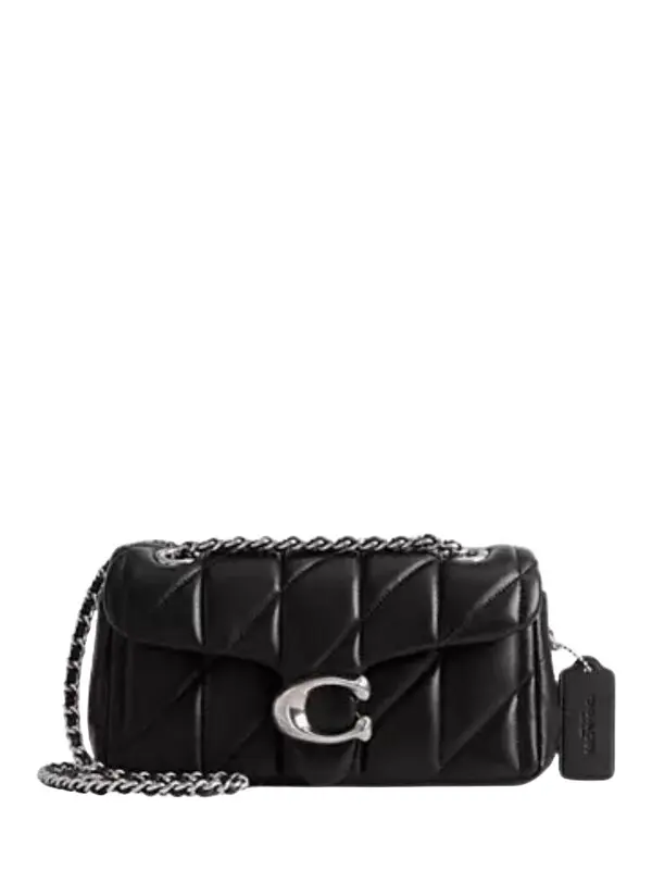 COACH Tabby Shoulder Bag 26 With Pillow Quilting - Silver/black