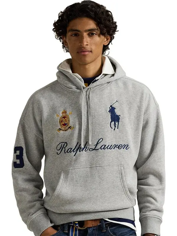 Ralph Lauren Big Pony 20th Anniversary Hoodie - Andover Heather